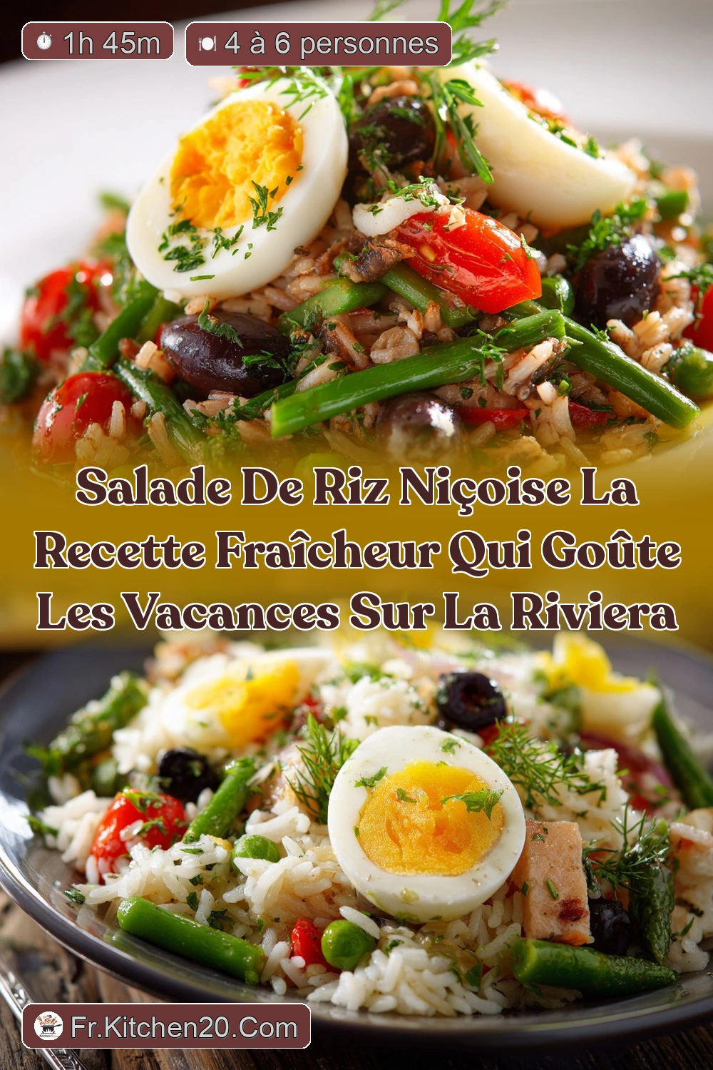 Salade de Riz Niçoise Authentique la Recette Facile de lÉté